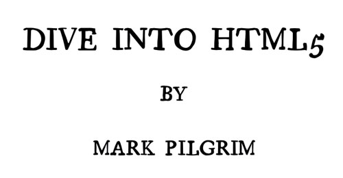 Era uma vez uma referência chamada Dive into HTML5... // Zeno Rocha
